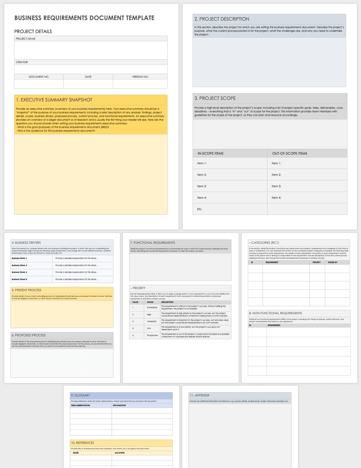 Business Analysis Requirements Document Template Business Analysis Requirements Document Template