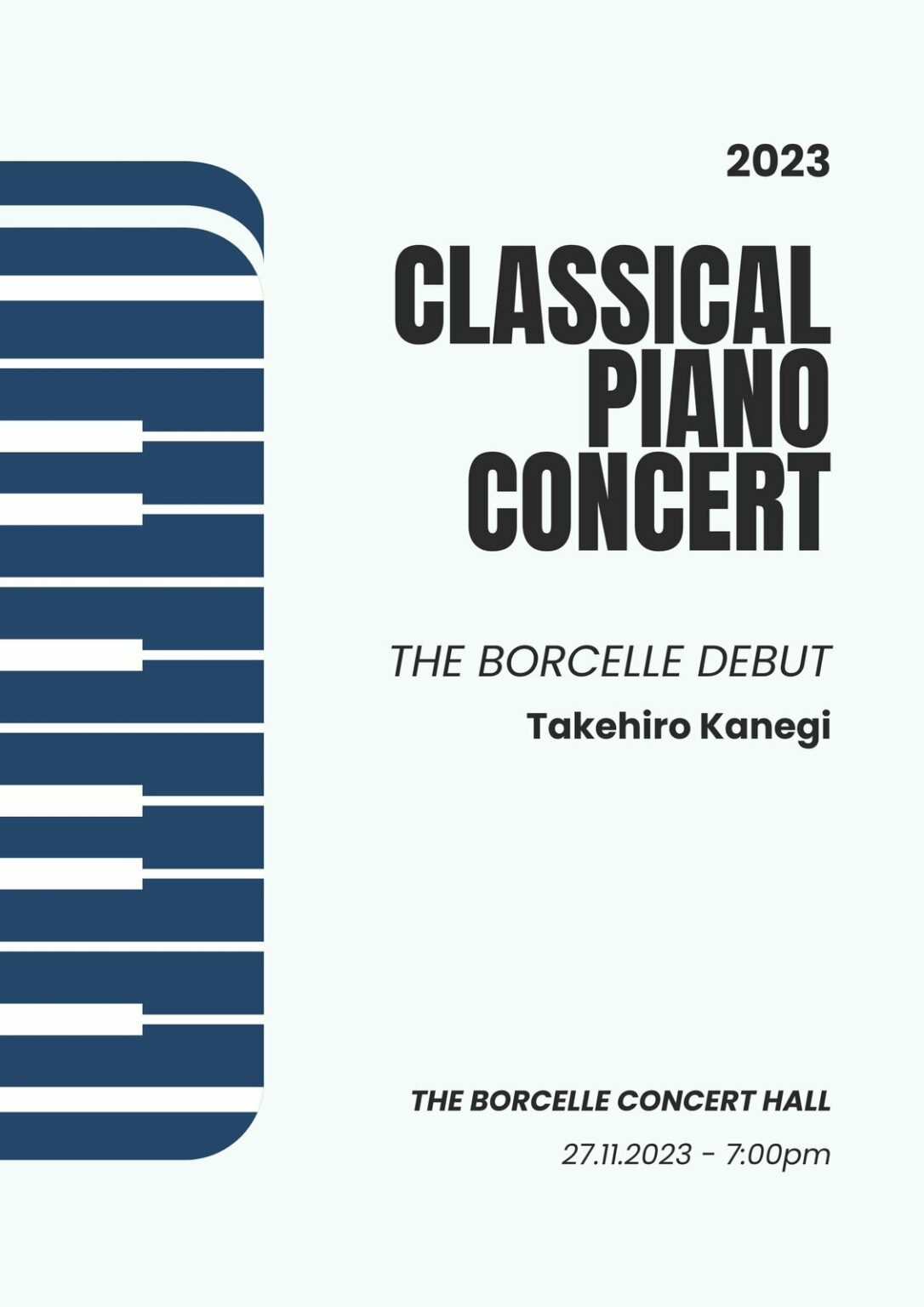 Classical Music Concert Program Template