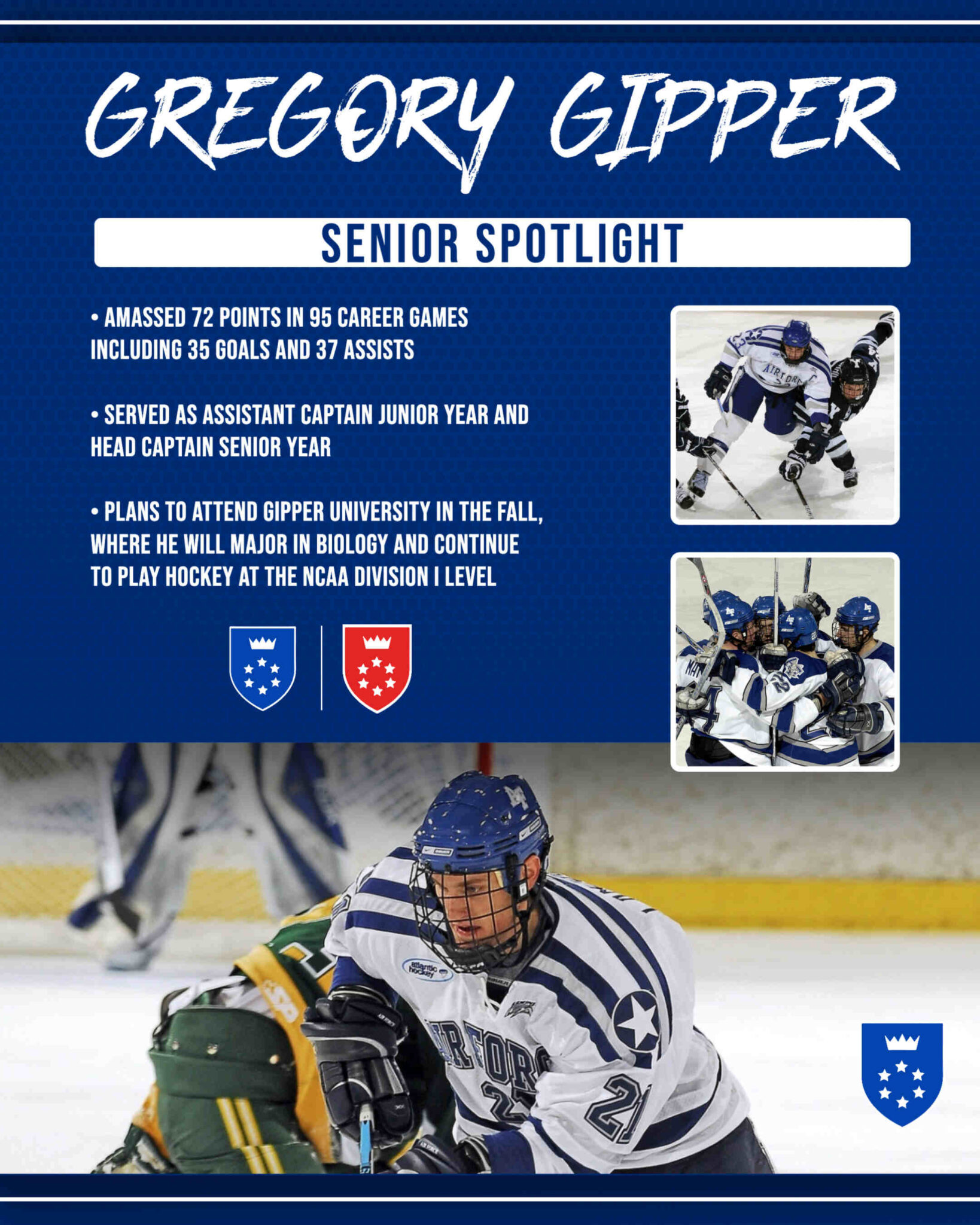 Hockey Game Day Program Template