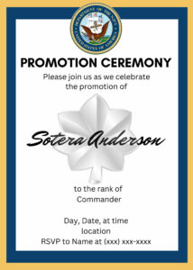 Military Promotion Ceremony Program Template