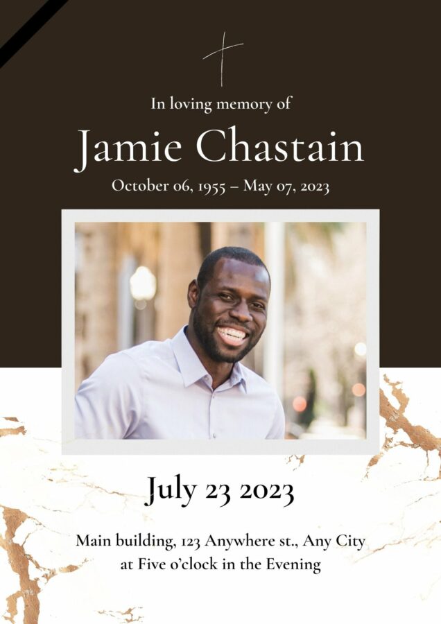 Christian Memorial Service Program Template