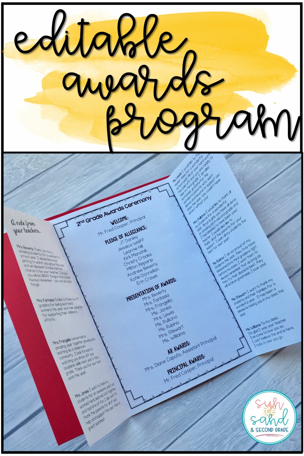 School Award Ceremony Program Template