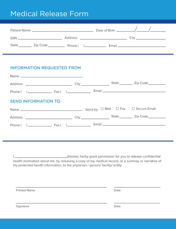 Medical Authorization Release Form Template