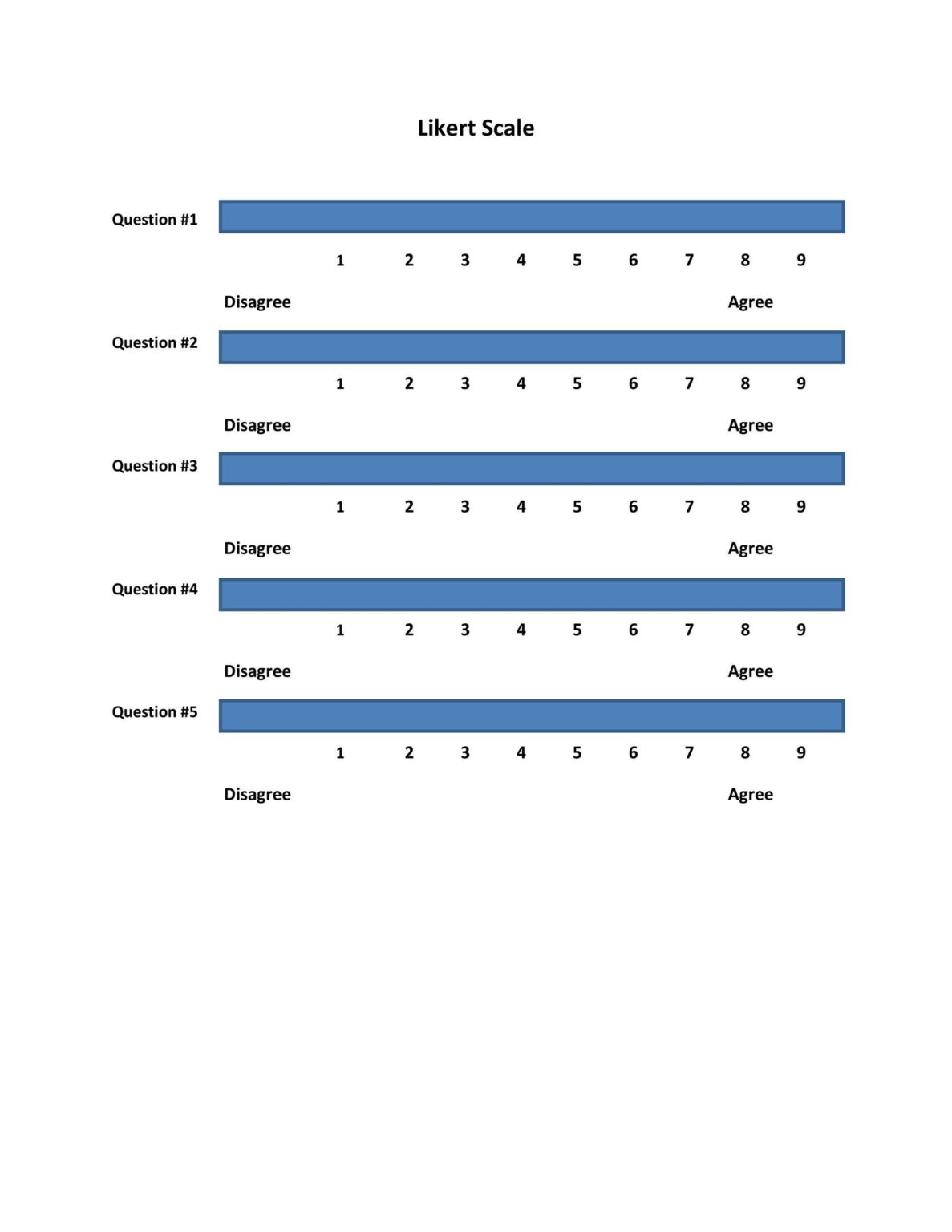 1 To 10 Rating Scale Survey Template