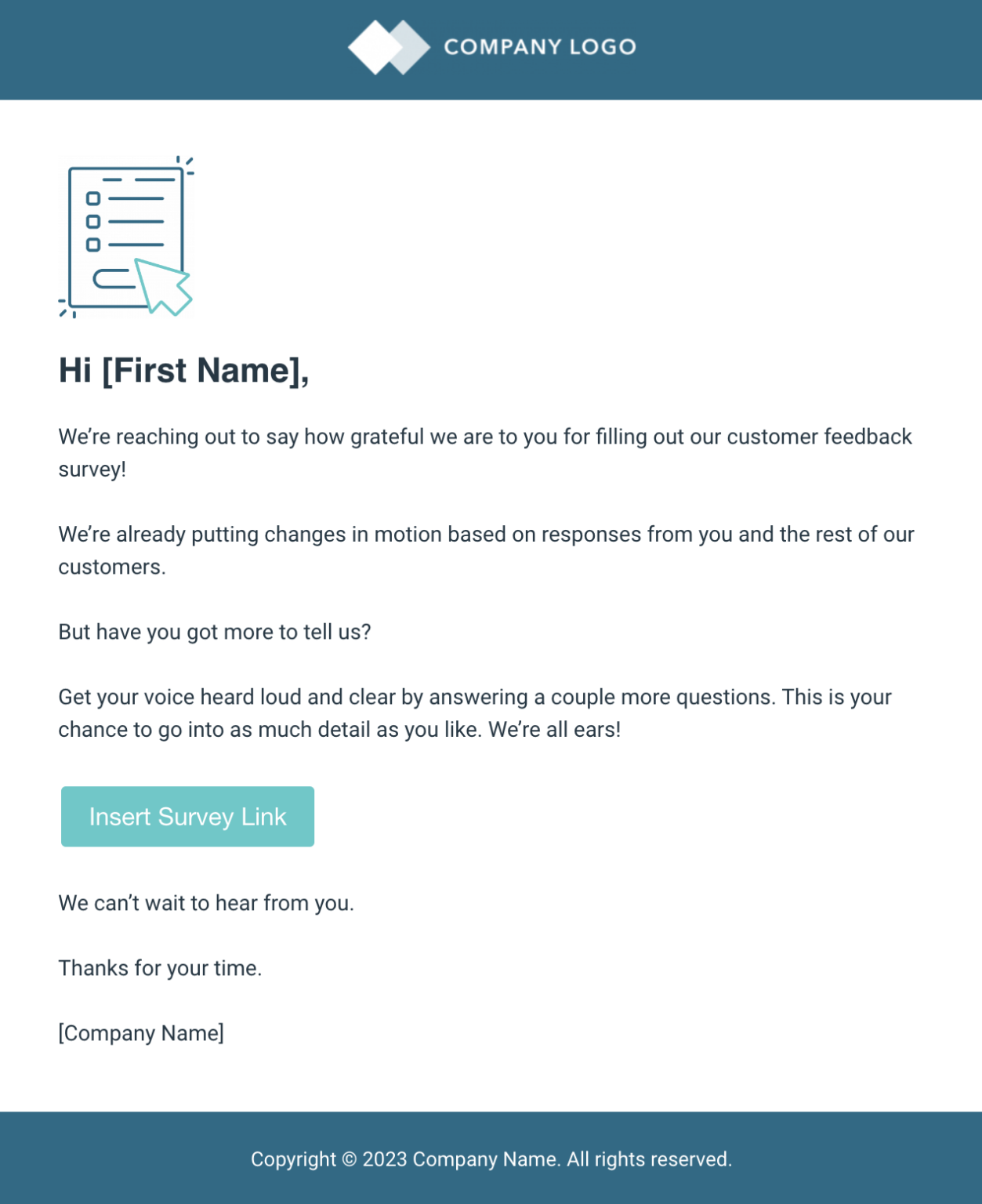 Free Hard Copy Survey Template