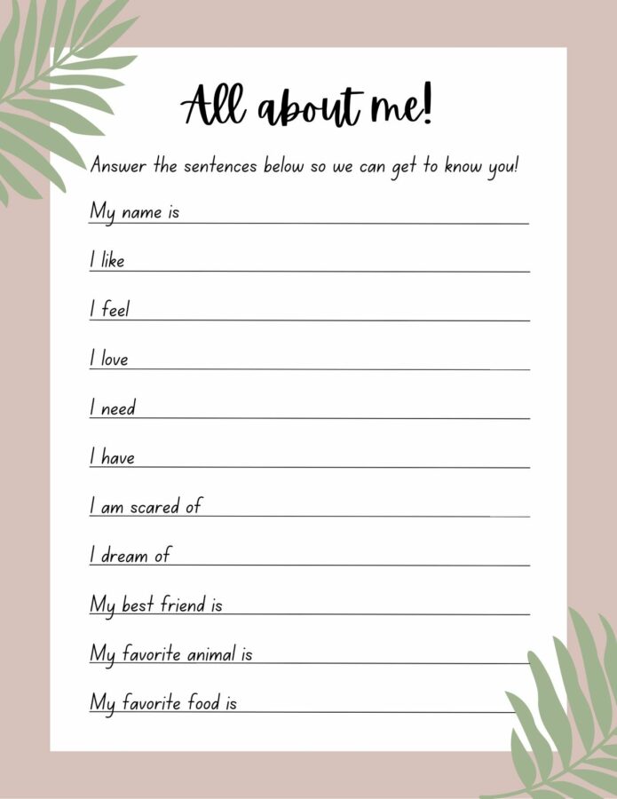 Get To Know You Survey Template