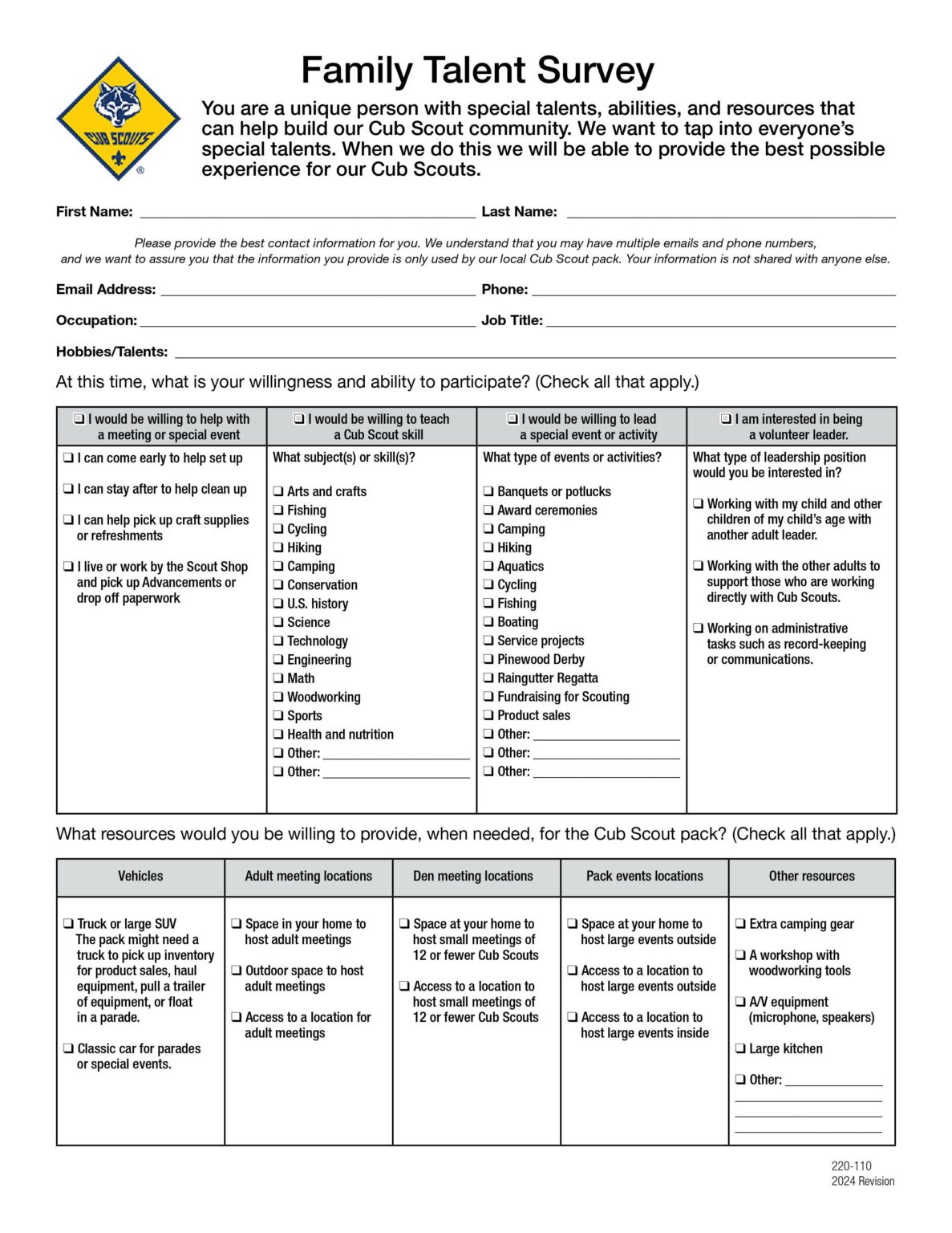 Request For Volunteers Template