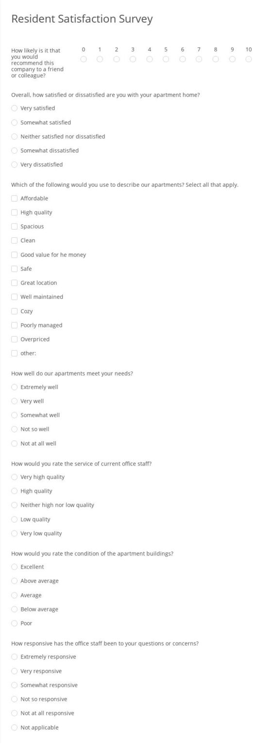 Visitor Survey Template Art Show