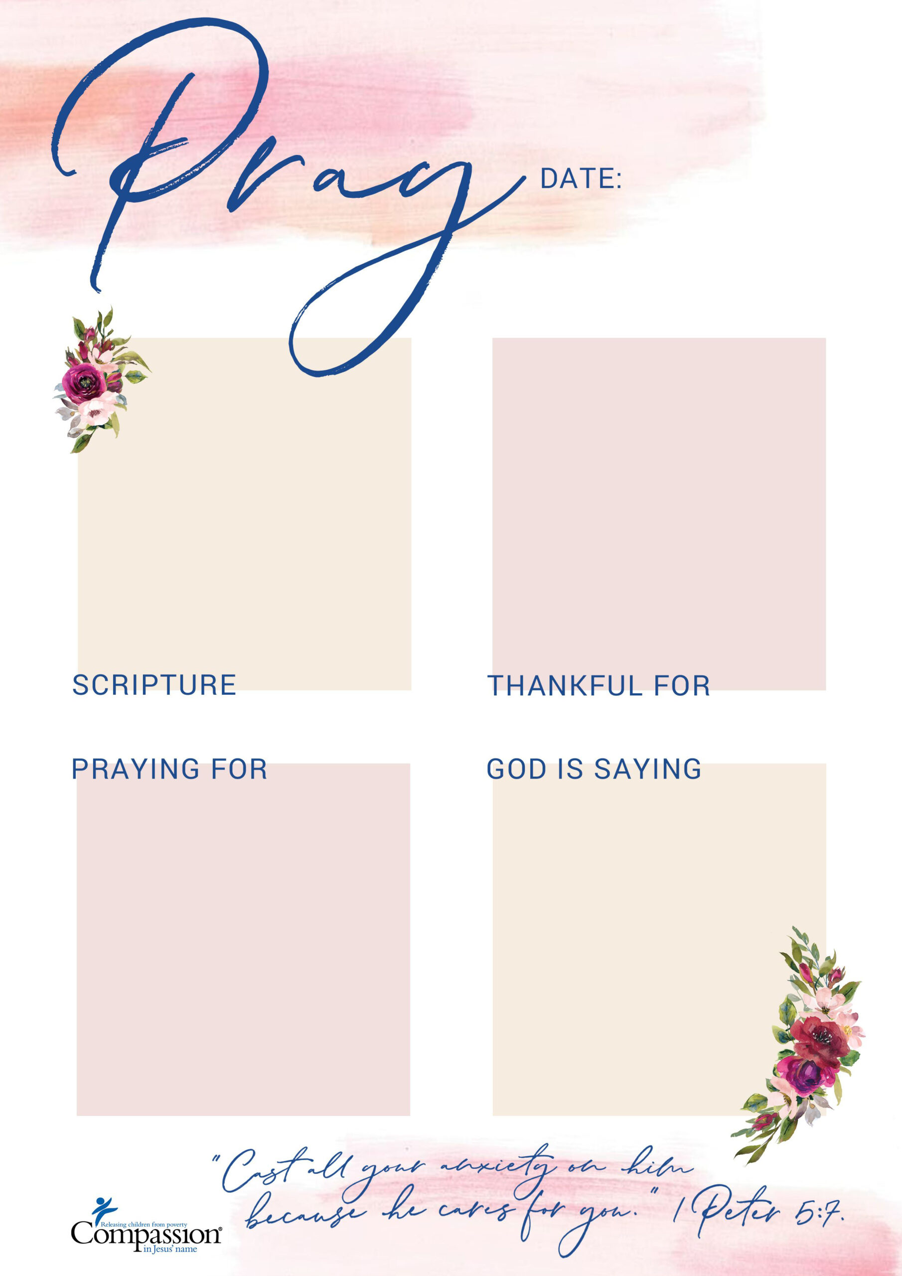 Free Prayer Request Template