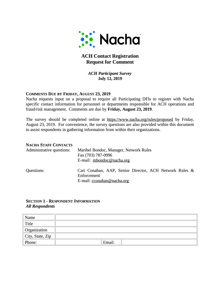 Request For Comments Template