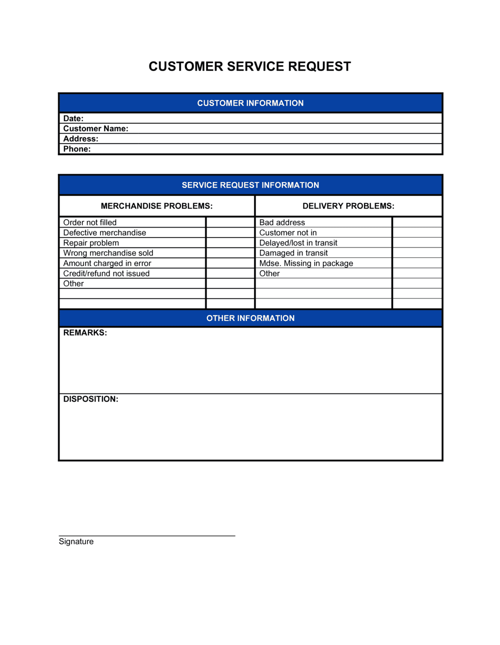 Additional Resource Request Template