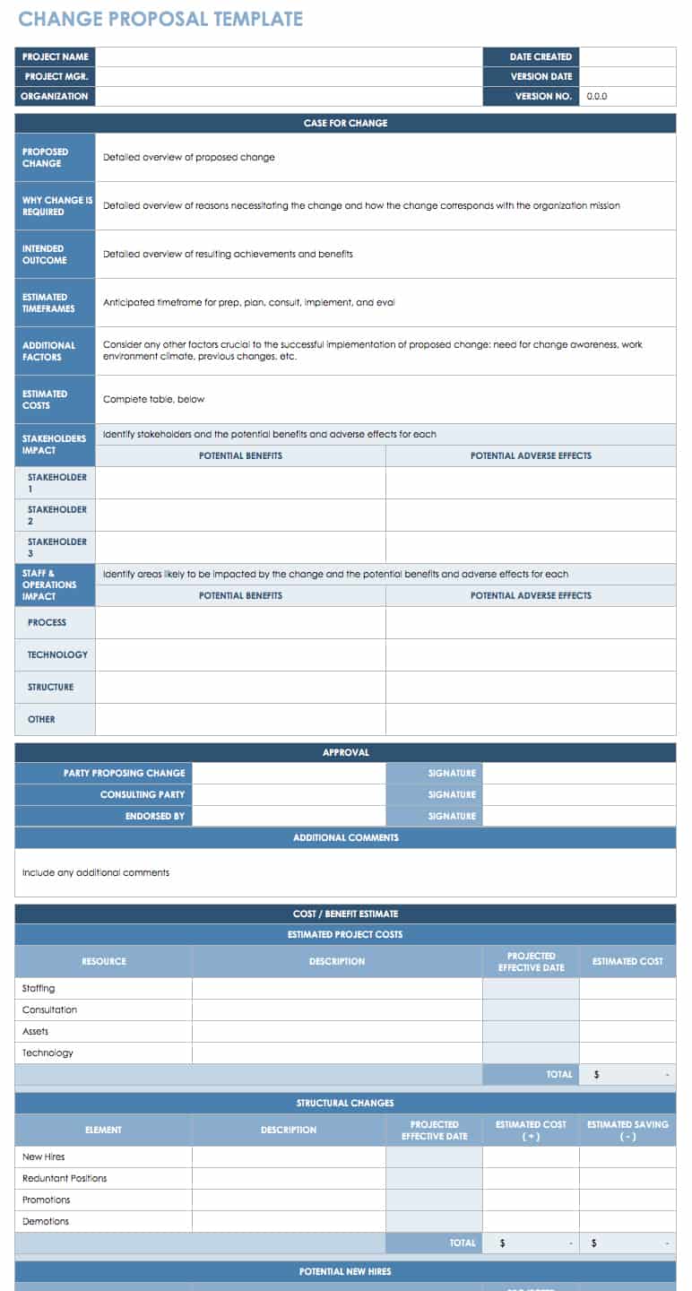 Software Development Change Request Template