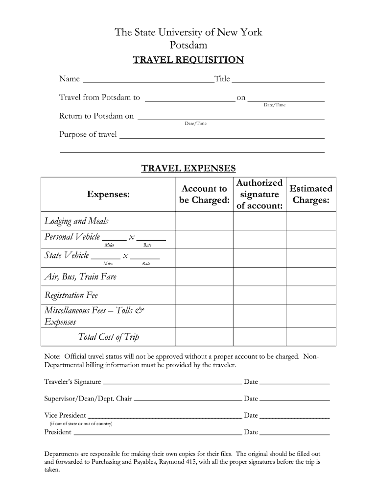 Travel Approval Request Template