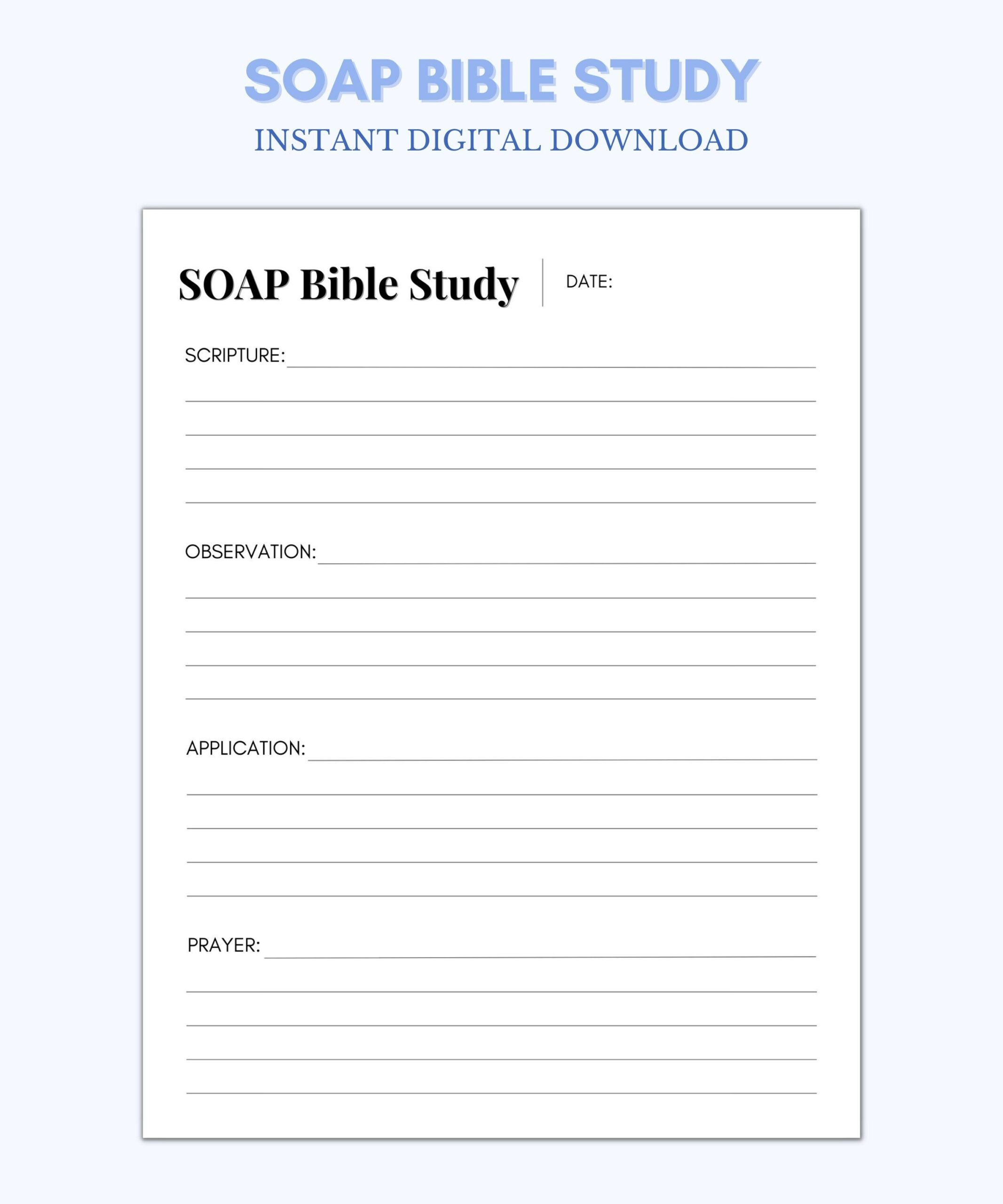 Bible Study Sign Up Sheet Template